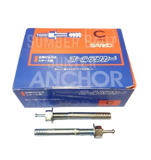 Jual High Anchor Sanko M12 x 70 / Hit Anchor / Dynabolt Angkur Ketok ...