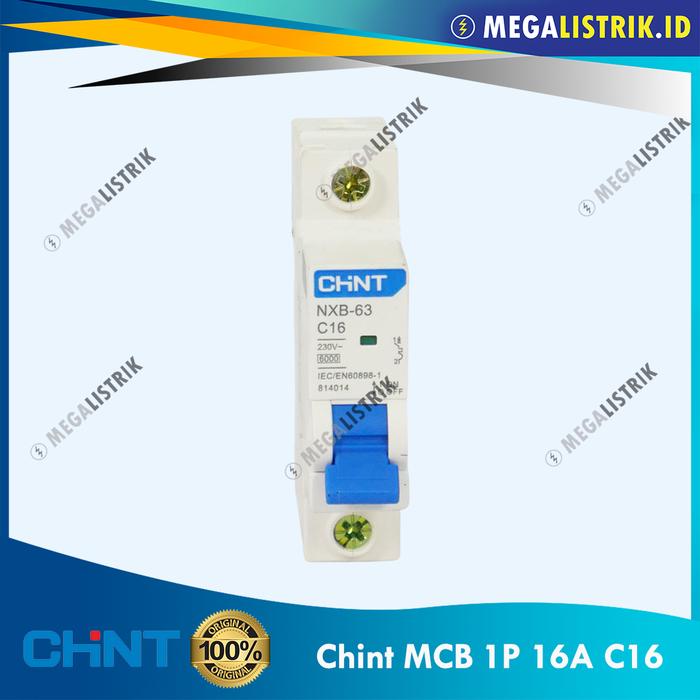 Jual Chint MCB 1P / Phase 16 Ampere / 16A / 16 A 6kA SNI NXB-63 C16 - Kota Surabaya ...