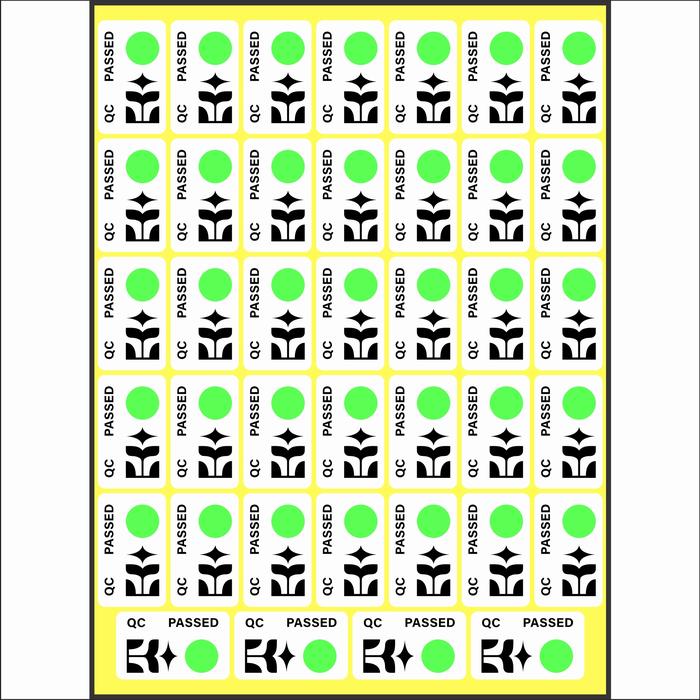 Jual Stiker QC Passed Custom 2,5 x 1,5 cm - Kab. Bekasi - Tianfa Print ...