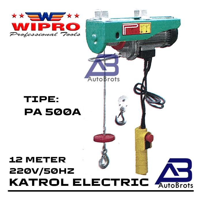 Jual WIPRO Katrol Listrik Max 500 Kg / Electric Hoist 12 Meter HEAVY ...