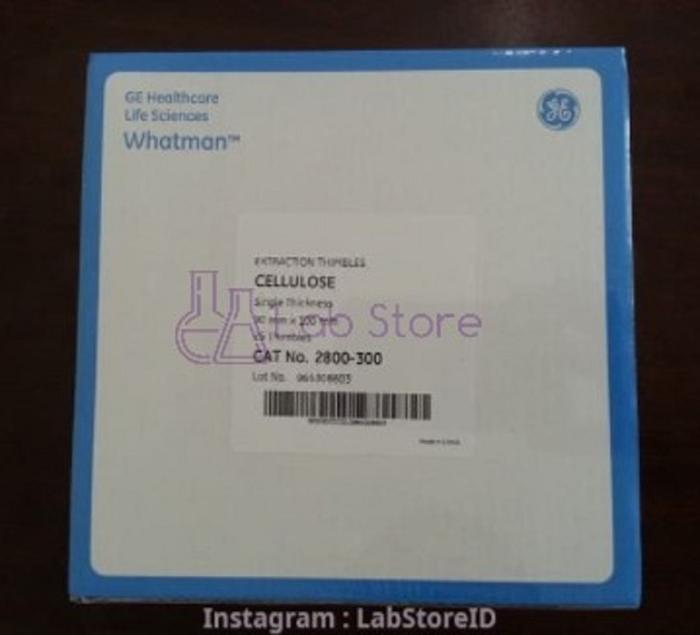 Jual Cellulose Extraction Thimble Single Thickness | Whatman 2800-300 ...