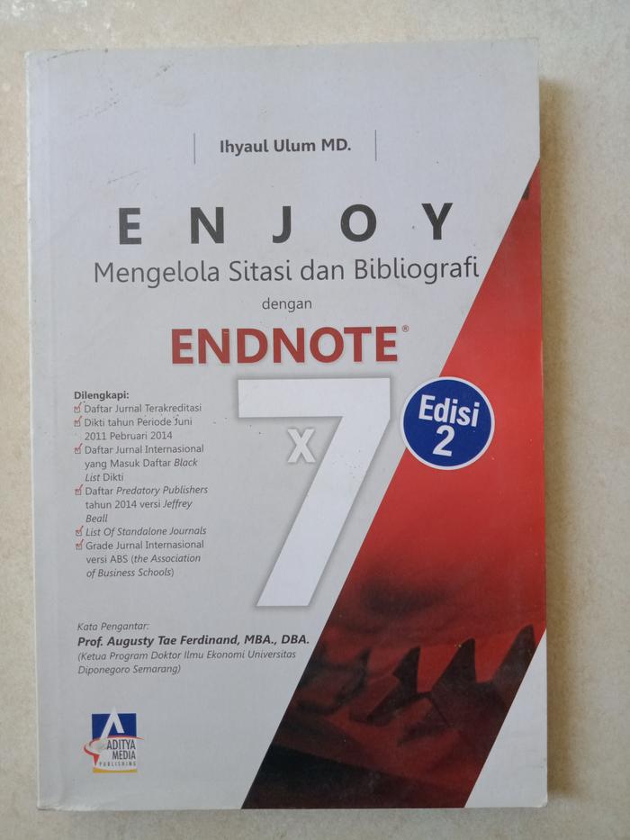 Jual Enjoy Mengelola Sitasi dan Bibliografi Dengan Endnote X7 Edisi 2 - Ihyaul Ulum MD. - Kab ...