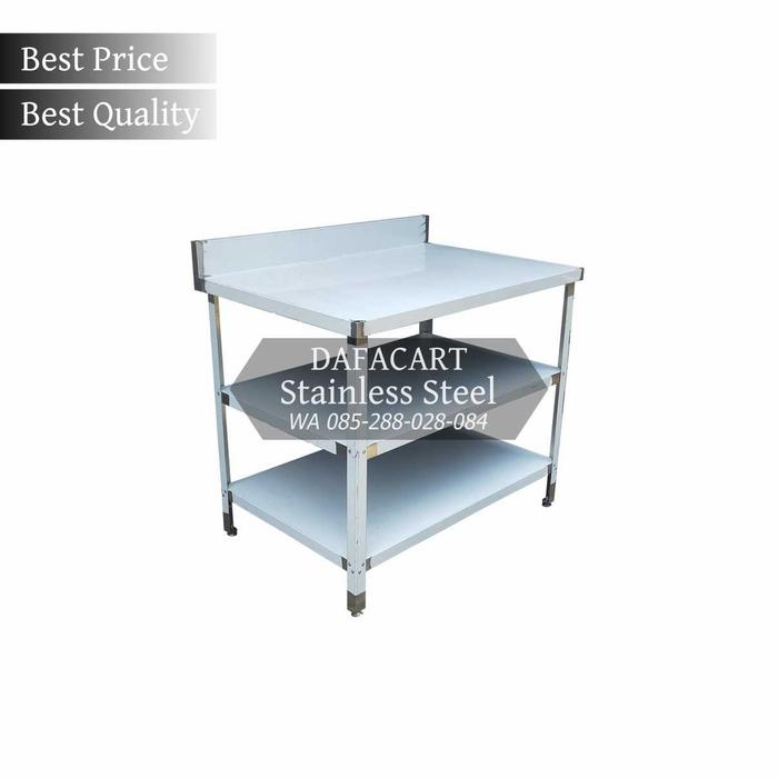 Jual Meja Stainless Steel Knockdown 2 Rak Bisa Bongkar Pasang - Jakarta ...