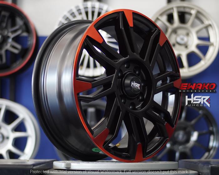 Jual Velg Mobil R15 SIRIUS HSR PCD 4x100 / 4x114,3 | Black Red Edition ...