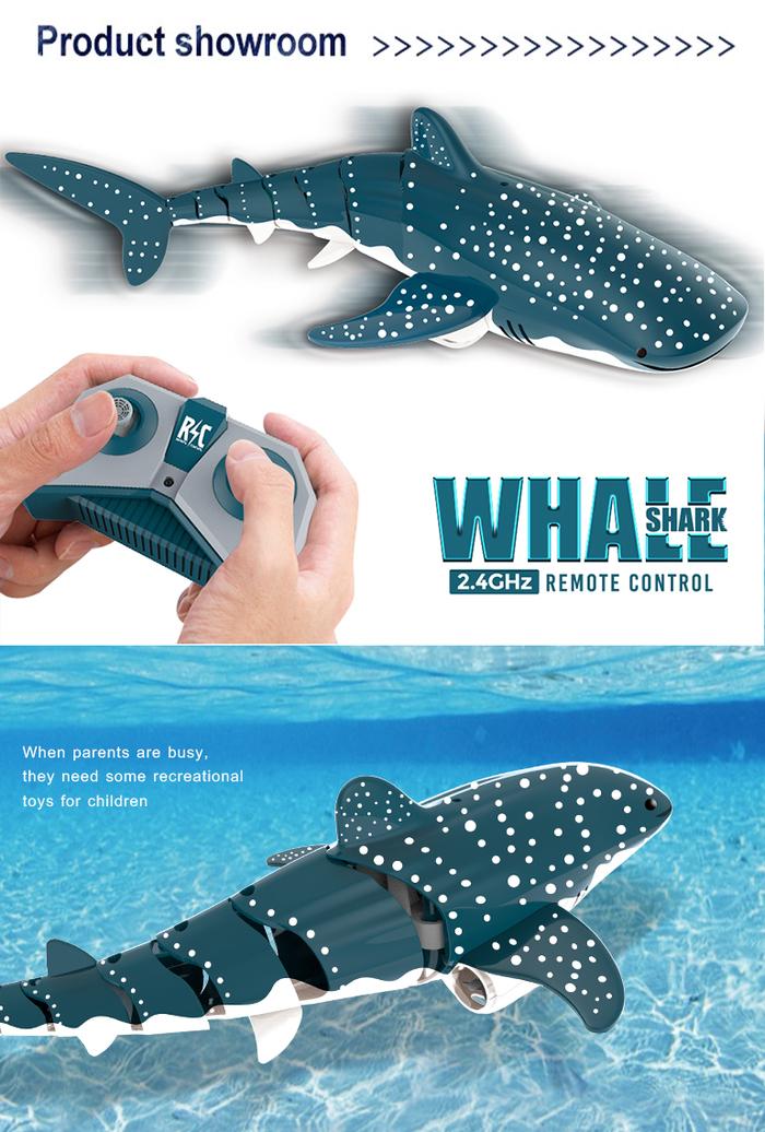 Jual Rc Whale Shark Mainan Ikan Hiu Di Air Remote Control 2.4ghz Animal ...