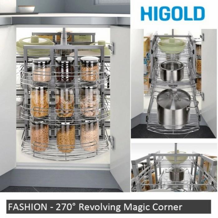 Jual Rak sudut HIGOLD FASHION - 270⁰ Revolving Magic Corner 90cm ...
