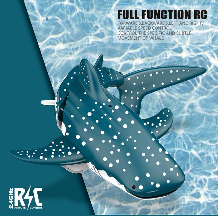 Jual Rc Whale Shark Mainan Ikan Hiu Di Air Remote Control 2.4ghz Animal ...