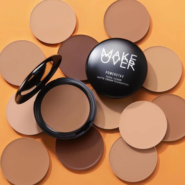 Jual Make Over Powerstay Total Cover Matte Cream Foundation - W22 Di ...