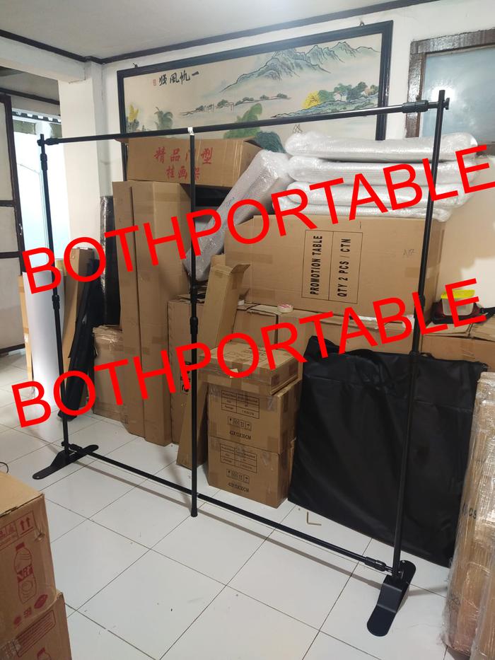Jual BACKWALL /JUMBO BANNER STAND UK 3X3/BACKDROP/TRIPOD BANNER 3x3 ...
