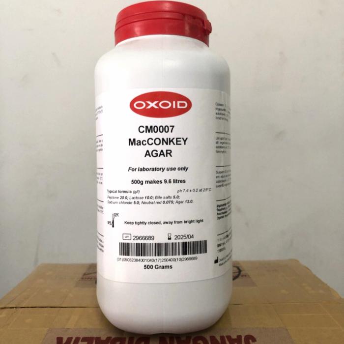 Jual MacConkey Agar (MCA) Oxoid CM0007B equivalen Merck 500G - Kota ...