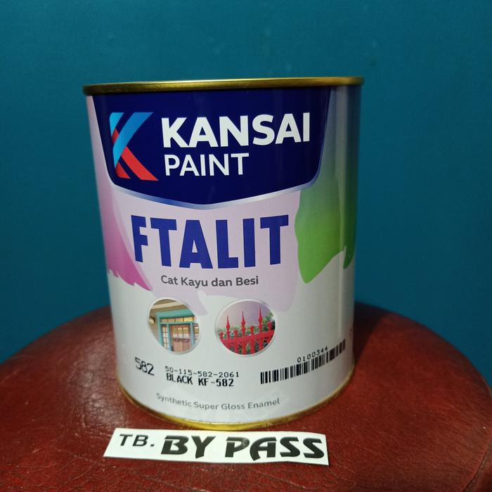 Jual Cat FTALIT Black KF-582 (115-582) hitam high gloss kemasan 1 kg ...