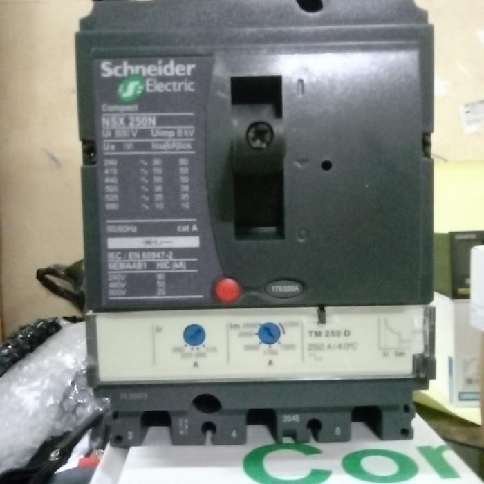 Jual mcb mccb breaker schneider nsx250n 250 a ampere 3 phase 3 p ...