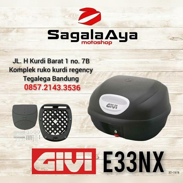 Jual Box Motor Givi E33 NX E33NX E 33 black silver vario beat nmax pcx lexi - Kota Bandung ...