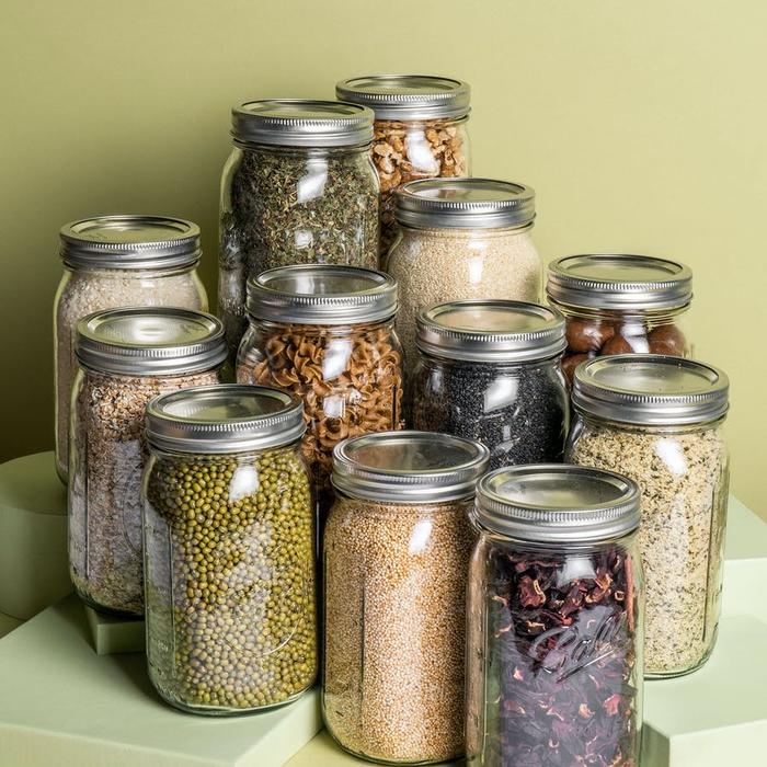 Jual Ball Mason Jar Wide Mouth 947 Ml / 32 Oz - Toples Makanan - With ...