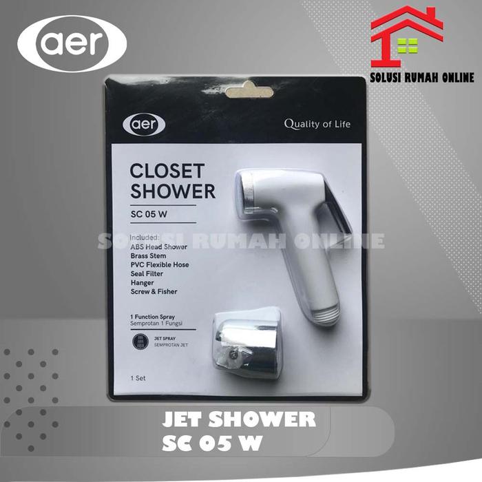 Jual Jet Shower Closet AER SC 05 W Kloset Bidet Cebok Toilet - Kota ...