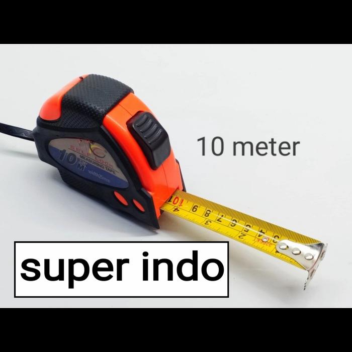 Jual METERAN 10 METER LAPIS KARET TAHAN BANTING - SELF LOCK MEASURING ...