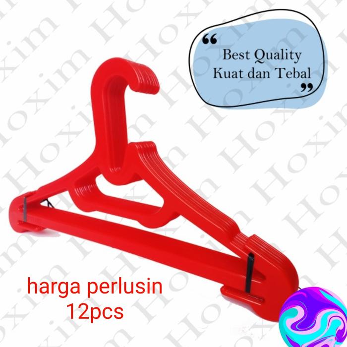 Jual hanger/gantungan baju plastik /warna pp merah hoxim spider ...