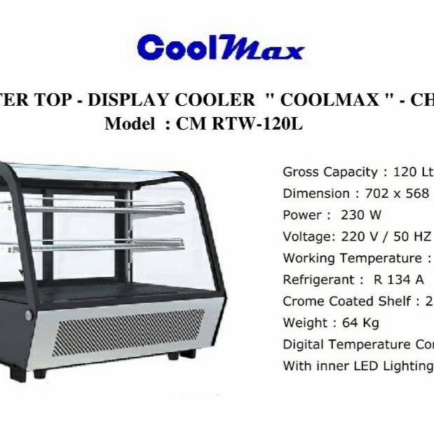 Jual COOLMAX COUNTER TOP SHOWCASE COOLER / TABLE TOP SHOWCASE CM RTW ...