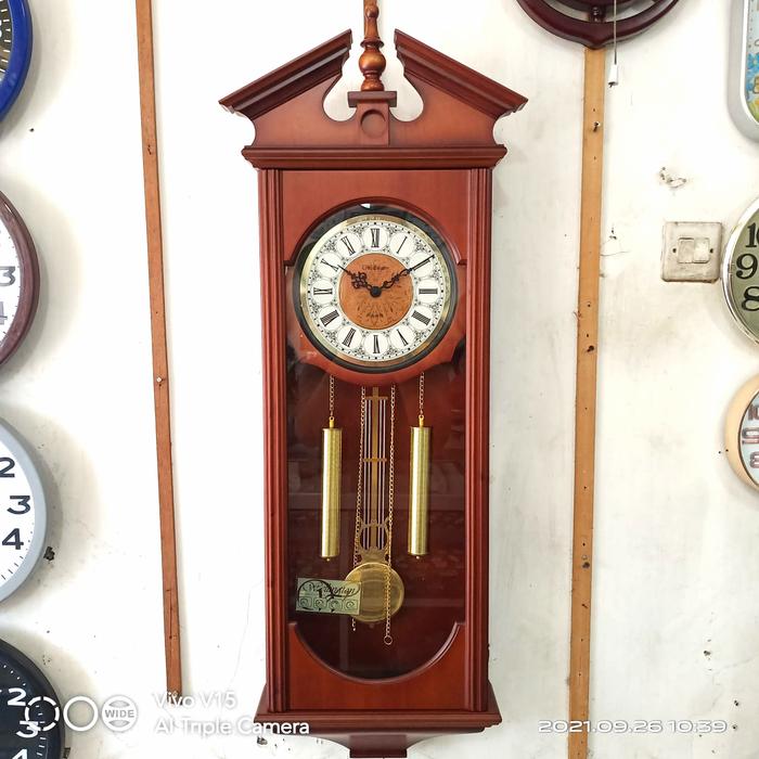 Jual jam dinding bunyi Westminster kayu Seiko Quartz jumbo Wellington ...