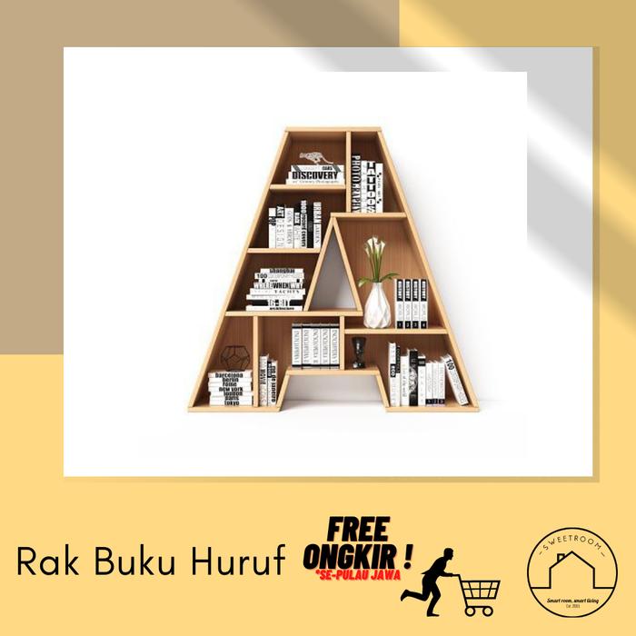 Jual Rak huruf - rak buku - rak -rak minimalis - rak unik - rak buku ...