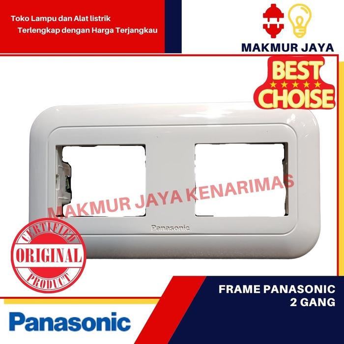 Jual Cover Saklar dan Stopkontak panasonic/Frame 2 gang Panasonic ...