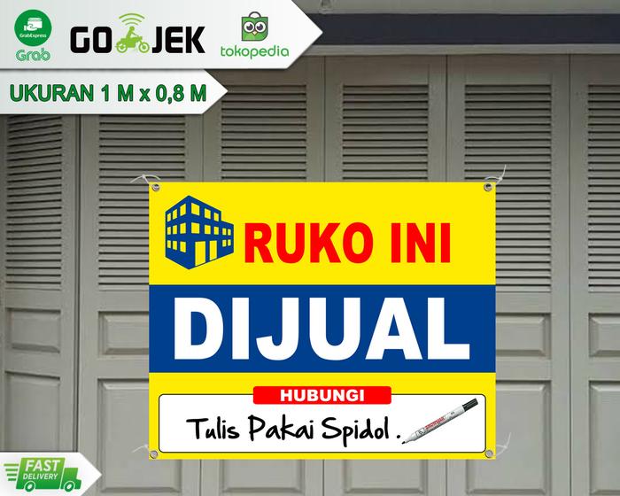 Jual SPANDUK DAN BANNER RUKO INI DIJUAL KONTAK TULIS PAKAI SPIDOL - Kab ...