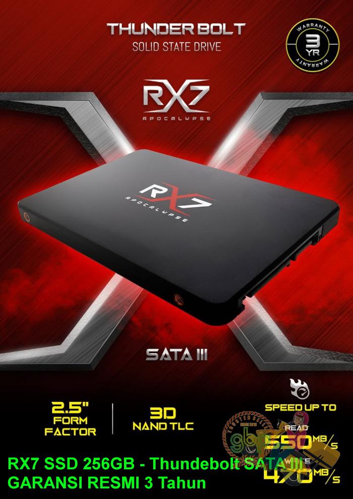 Jual SSD 256GB 256 GB RX7 GARANSI RESMI 3Th 3Tahun 3 Tahun Thunderbolt ...