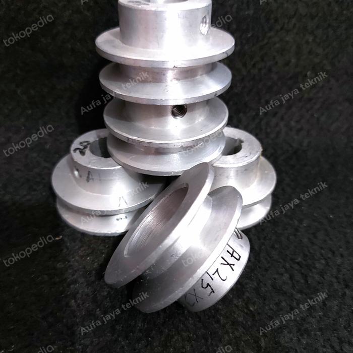 Jual pully puli aluminium A1x2,5x20 cocok untuk mesin penggerak bensin ...