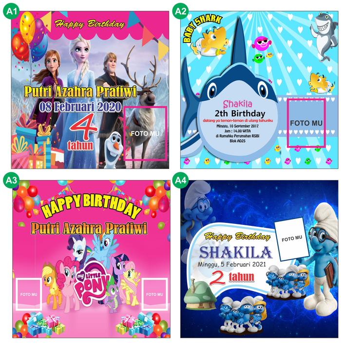 Jual Benner Backdrop Ulang Tahun Anak-Anak Custom - Jakarta Timur ...