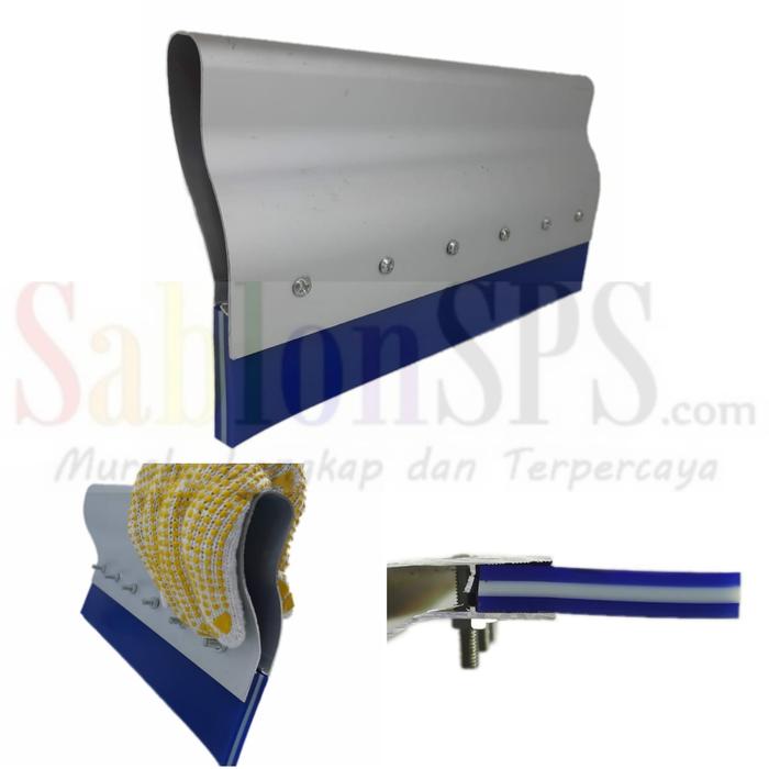 Jual GAGANG RAKEL ALUMUNIUM MODEL S ERGONOMIS 25CM SET RAKEL 3 LAPIS ...