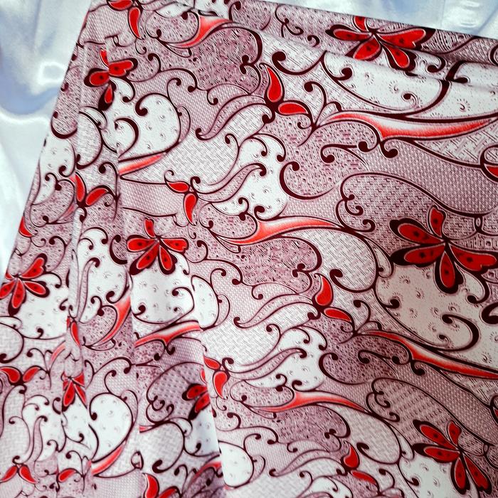 Jual kain batik bsy meteran terbaru batik warna merah - 50cm - Kota ...