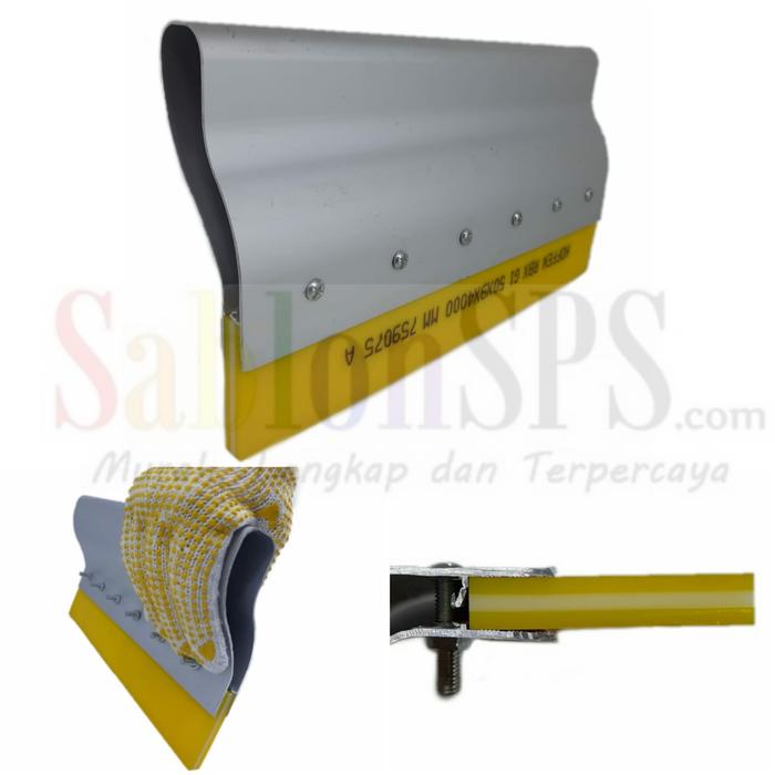 Jual GAGANG RAKEL ALUMUNIUM MODEL S ERGONOMIS 18CM SET RAKEL 3 LAPIS ...