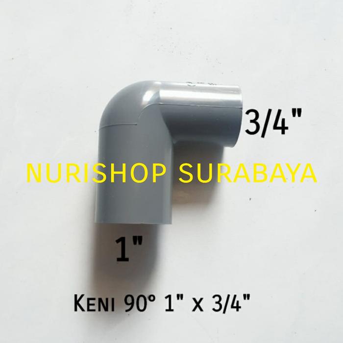 Jual Reducing Elbow/ reducer knee/ keni/ knie/ kenie pvc SCG AW 1" x 3/ ...