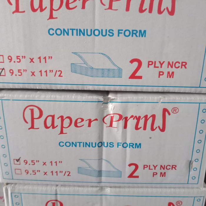 Jual Kertas Continuous Form 2 Ply Standar Atau 2 Ply Bagi 2 di Seller ...