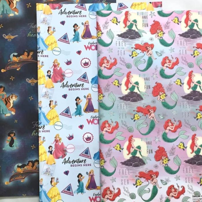 Jual Kertas Kado / Paper Craft SANSAN WAWA motif menarik,kertas bagus ...