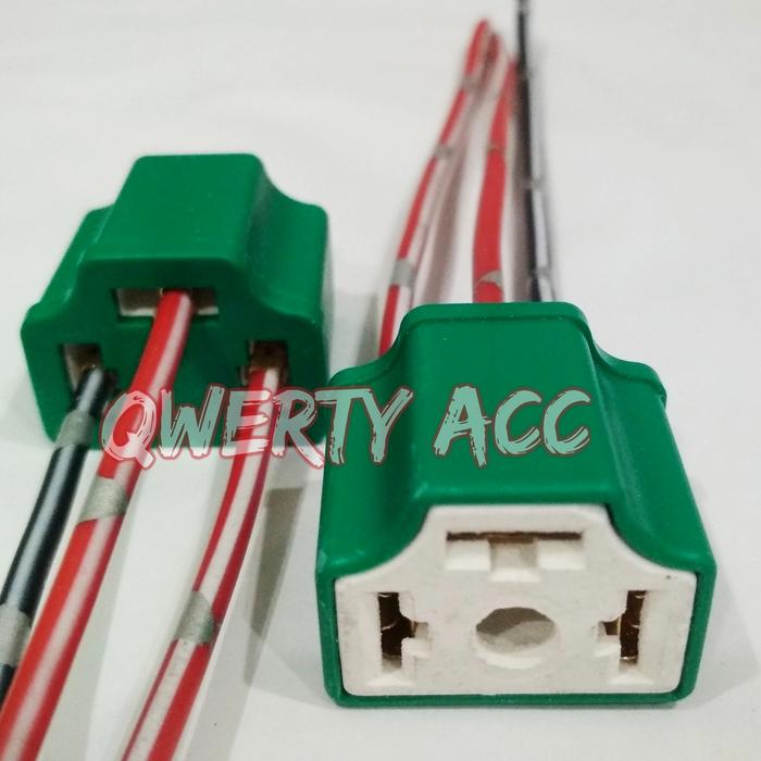 Jual 1 Pcs Socket Soket Female Lampu H4 Keramik + Kabel Bintik AVS 2.0 ...