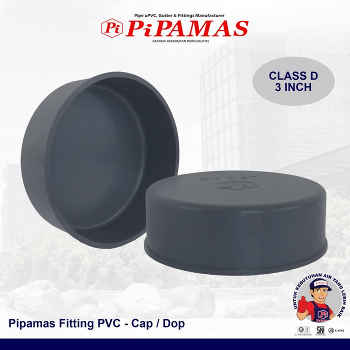 Jual Cap Dop D 3 inch Pipamas Fitting Tutup Pipa PVC - Kota Bandung ...