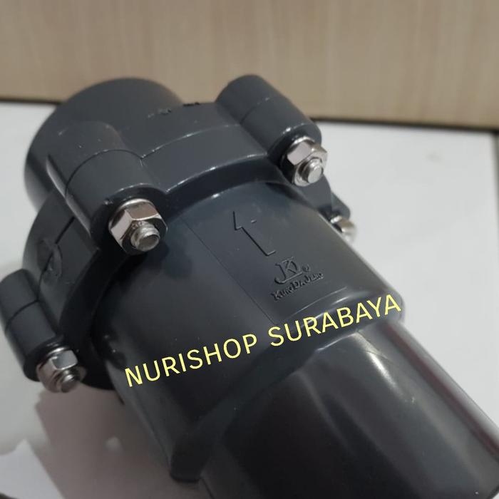 Jual Check Valve 1 1/2 inch kdj checkvalve peer 1 1/2" in pvc KDJ ...