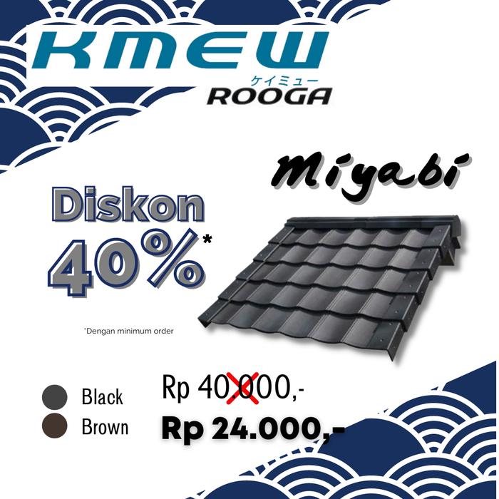 Jual SALE Atap Jepang Kmew Rooga Miyabi - Abu-abu - Jakarta Barat - Bahan Bangunan Indonesia ...