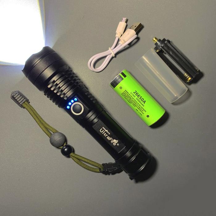 Jual Senter LED XHP 50 ultrafire Cree Compact Sinar Kuning - 26650 ...