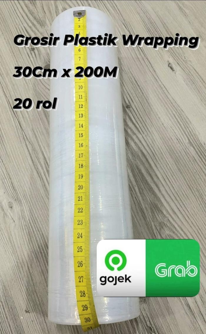 Jual Grosir Plastik wrapping rapping lebar 30CM x 200M stretch film isi ...