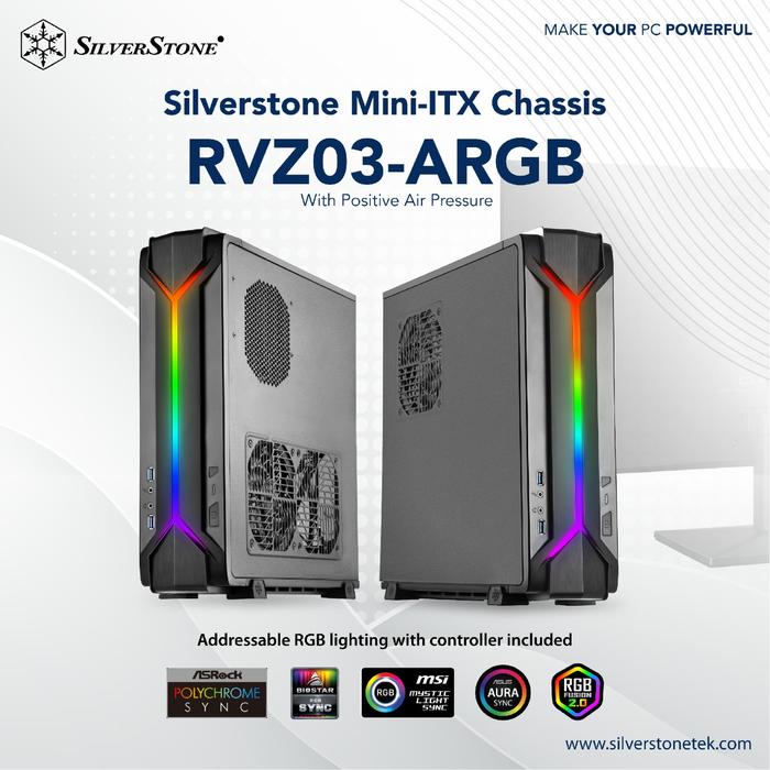 Promo SILVERSTONE RVZ03 Casing Mini ITX ARGB Cicil 0% 3x - Jakarta ...