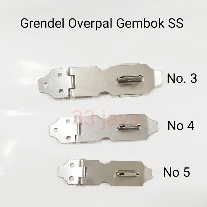 Jual Grendel Overpal Gembok SS No 3, No 4, No 5 - Kota Surabaya ...