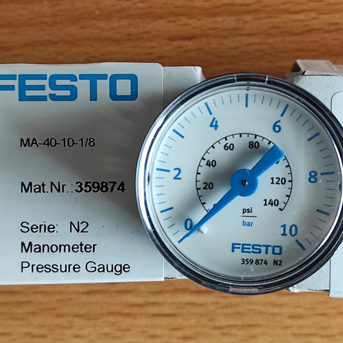Jual ORI PRESSURE GAUGE FESTO MA-40-10-1/8-EN PN.359874 - Jakarta Timur ...