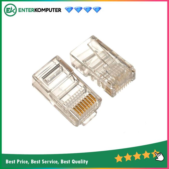 Jual CommScope Plug (Connector) RJ45 Solid Cat.5e (50 Pieces) - 6554720 ...