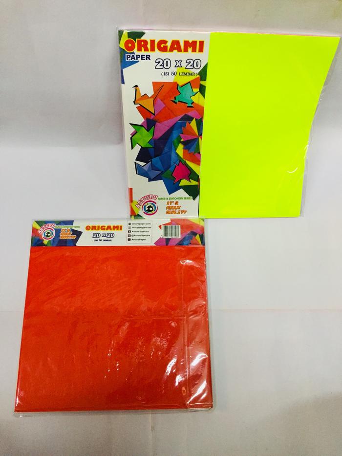 Jual Kertas Origami / Kertas Lipat 20 x 20 Asturo isi 50 lembar ...