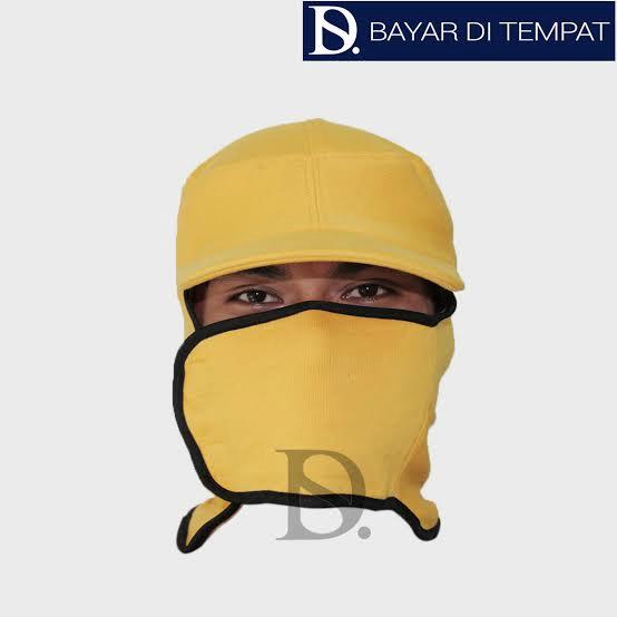 Jual topi masker jepang topi proyek topi pertanian topi mancing - Biru ...