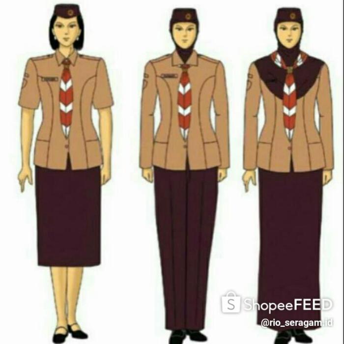 Jual 1STEL SERAGAM PRAMUKA STARNAS RAFILO RAPILO GABARDINE TANGAN ...