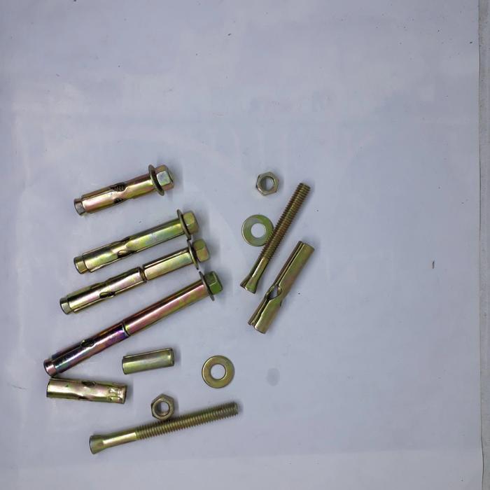 Jual baud baut ramset dynabolt dyna bolt untuk tembok m10 m 10 mm kunci ...