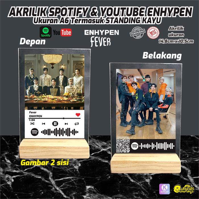 Jual AKRILIK SPOTIFY & YOUTUBE BARCODE KPOP / ATEEZ / ENHYPEN ...